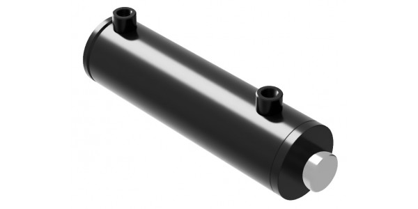Two-way hydraulic cylinders without pin holes
