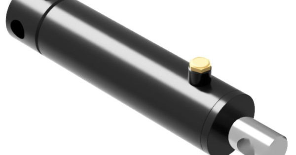 One-way hydraulic cylinders with pin holes